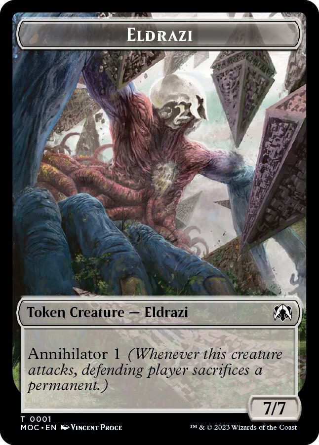 Eldrazi // Angel Double-sided Token - Commander: March of the Machine ...
