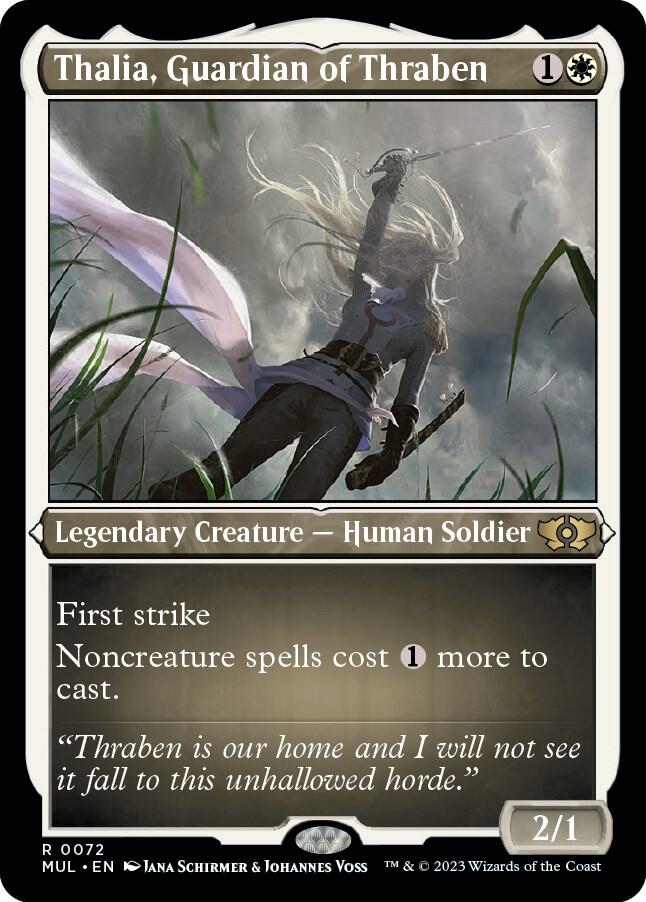 Thalia, Guardian of Thraben (Foil Etched) - March of the Machine ...