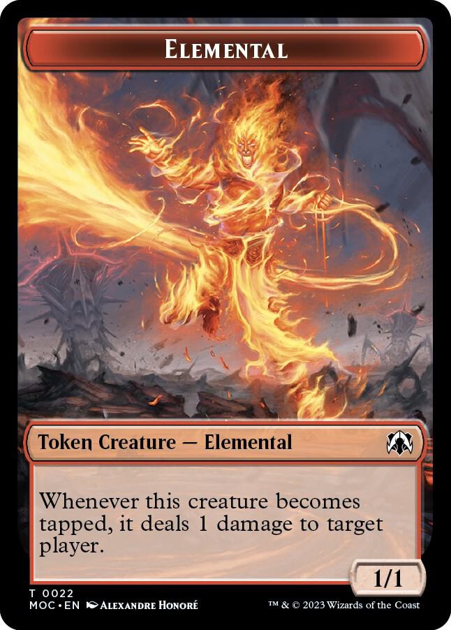 Elemental // Elemental Double-sided Token - Commander: March of the Machine - Magic: The ...