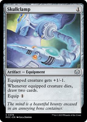 Skullclamp - Commander: March of the Machine - Magic: The Gathering ...