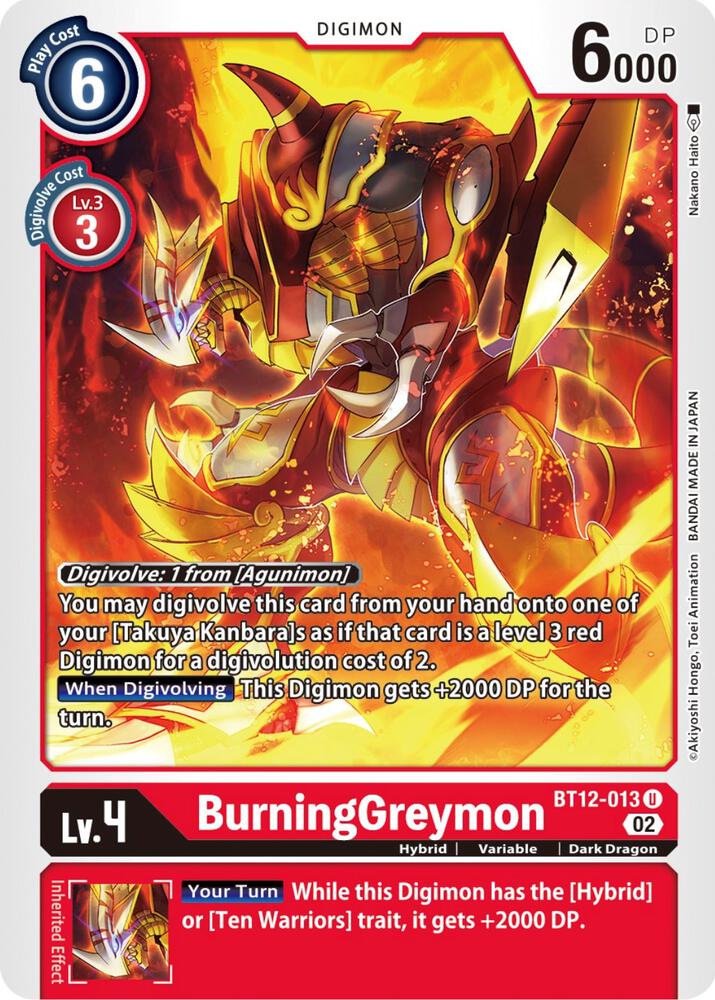 BurningGreymon - Across Time - Digimon Card Game - TCGplayer.com