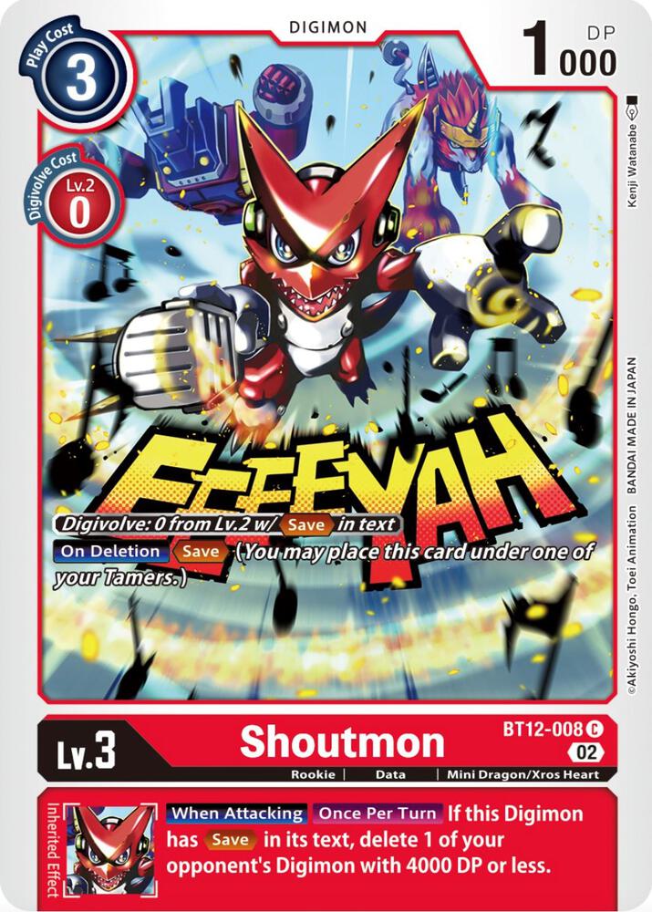 Shoutmon - Across Time - Digimon Card Game - TCGplayer.com