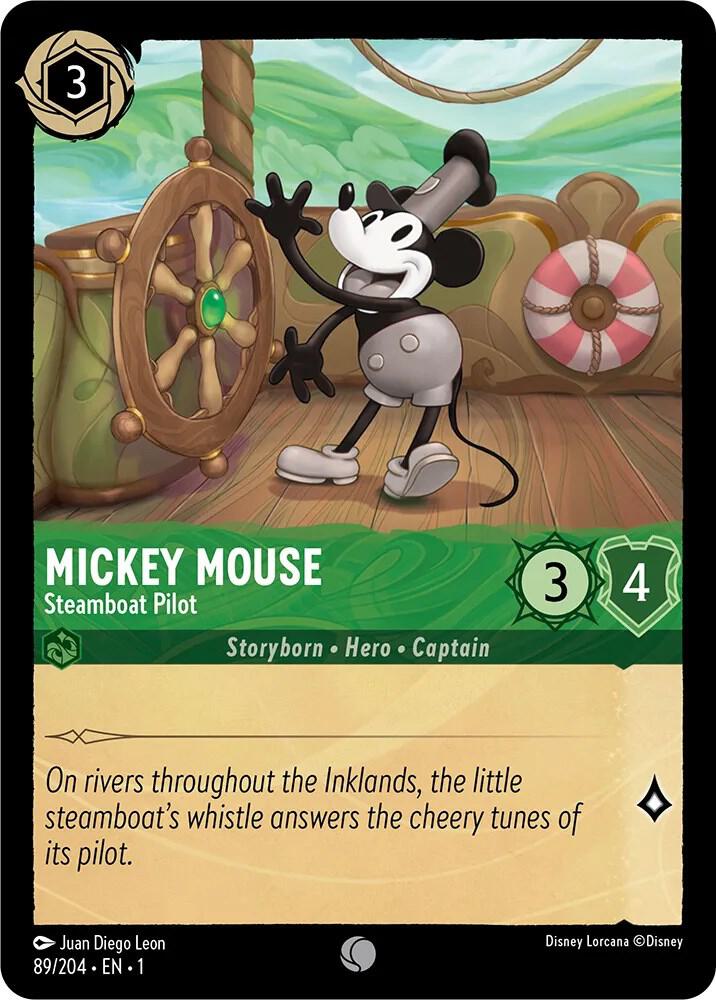 Mickey Mouse - Steamboat Pilot - The First Chapter - Disney Lorcana ...