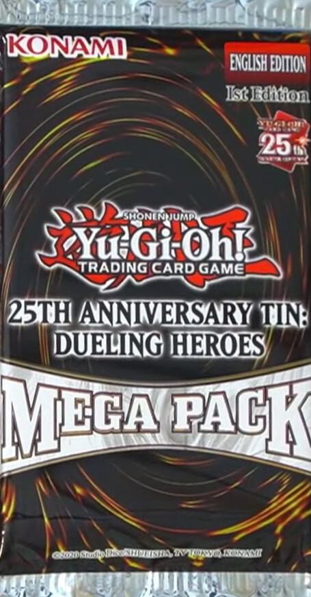 25th Anniversary Tin: Dueling Heroes Mega Pack - 25th Anniversary Tin: Dueling Heroes - YuGiOh ...