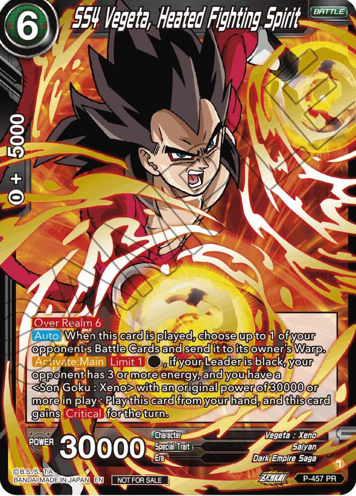 SS4 Vegeta, Heated Fighting Spirit (Championship Selection Pack 2023 ...