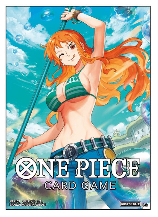 One Piece Card Game Official Sleeves - Nami (10-Pack) - Bandai Card Sleeves - Card Sleeves ...