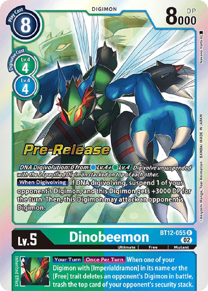 Dinobeemon - Across Time Pre-Release Cards - Digimon Card Game ...