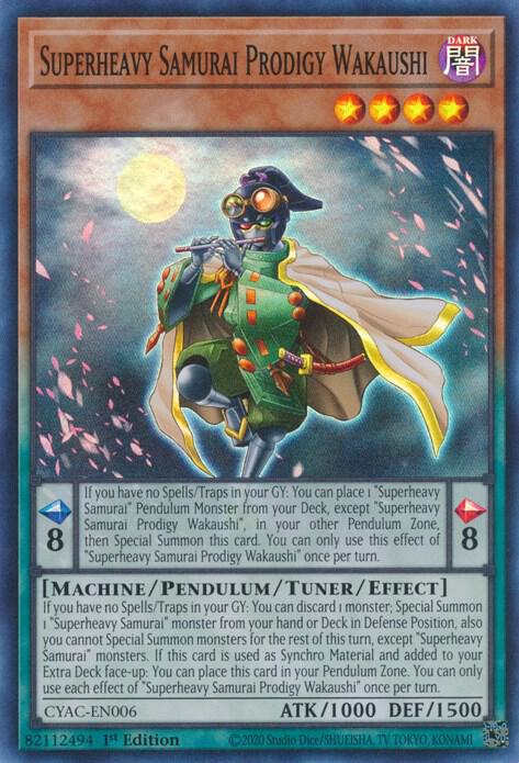 Superheavy Samurai Prodigy Wakaushi - Cyberstorm Access - YuGiOh - TCGplayer.com