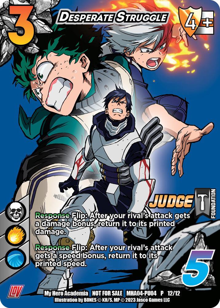 Desperate Struggle (Plus Ultra Pack 4 Judge) - UniVersus: My Hero Academia Promo Cards ...