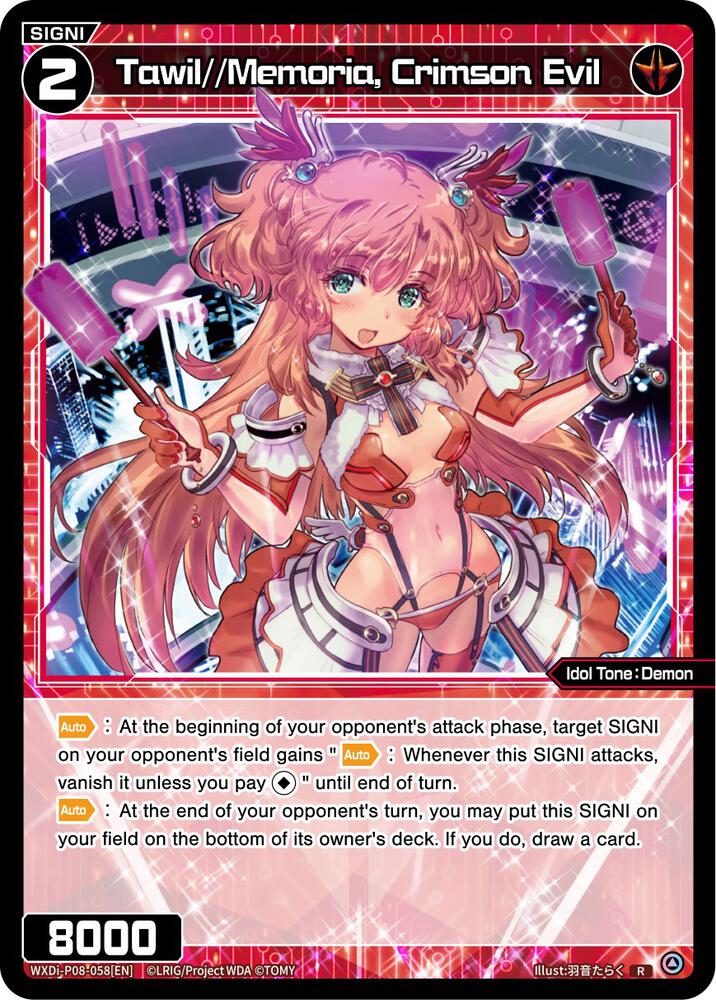 Tawil//Memoria, Crimson Evil - Spread Diva - WIXOSS