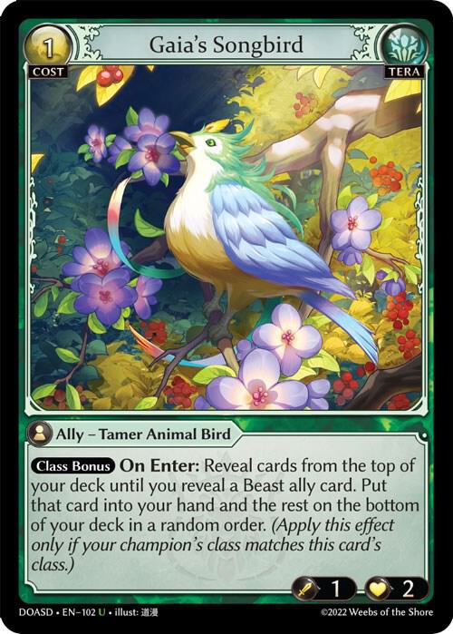 Gaia's Songbird - Dawn of Ashes Starter Decks - Grand Archive TCG ...