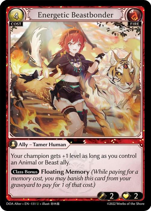 Energetic Beastbonder - Dawn of Ashes Alter Edition - Grand Archive TCG ...