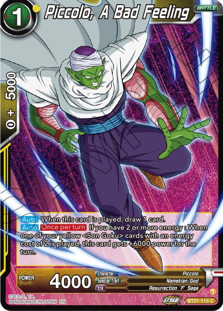 Piccolo, A Bad Feeling - Wild Resurgence - Dragon Ball Super: Masters ...