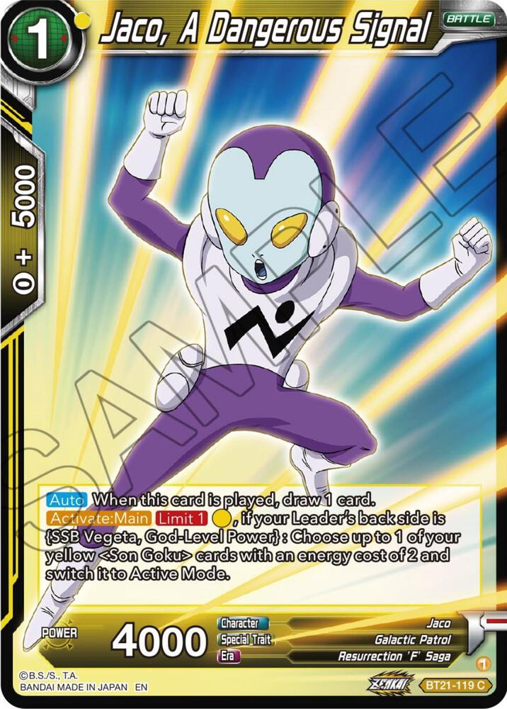 Jaco, A Dangerous Signal - Wild Resurgence - Dragon Ball Super: Masters - TCGplayer.com