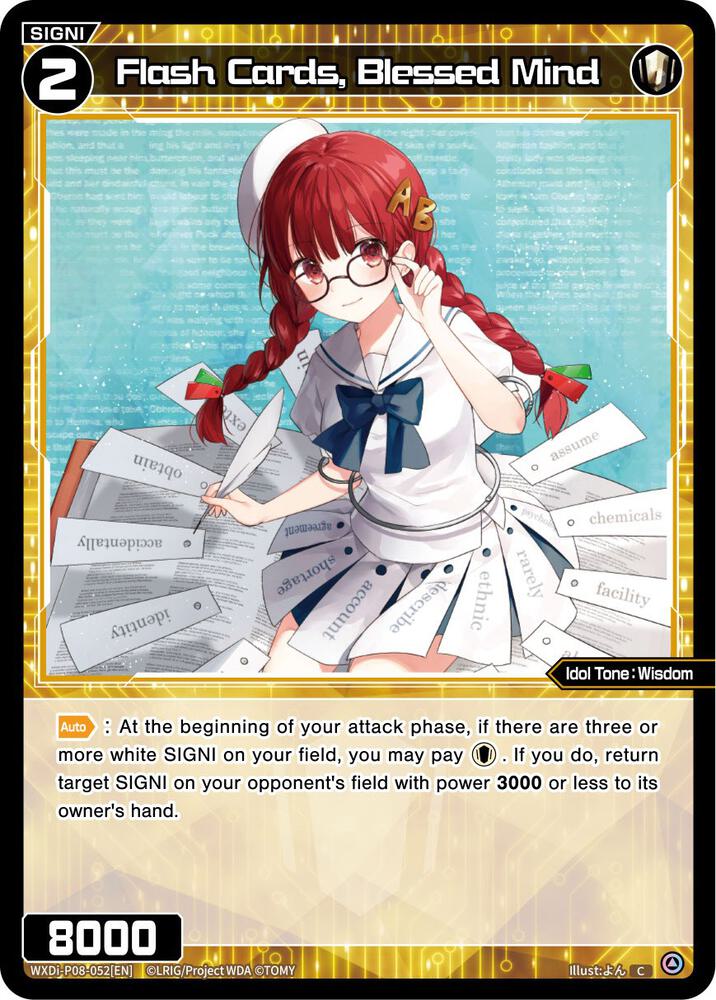 Flash Cards, Blessed Mind - Spread Diva - WIXOSS - TCGplayer.com