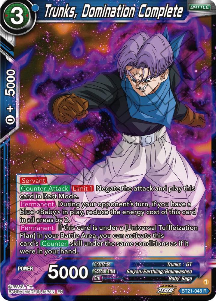 Trunks, Domination Complete - Wild Resurgence - Dragon Ball Super: Masters