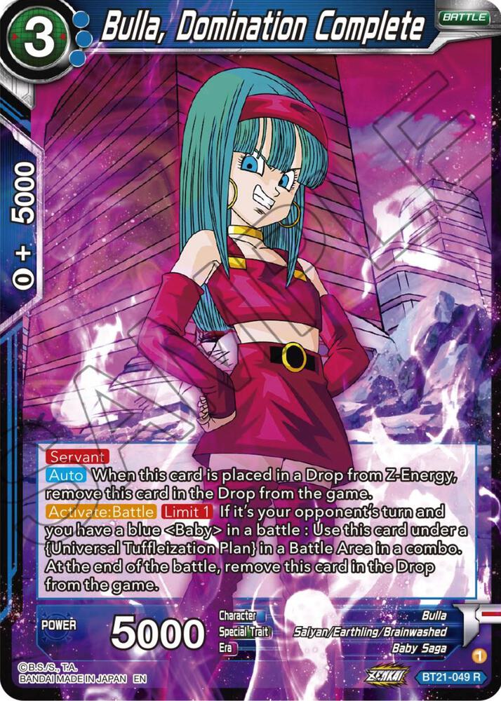 Bulla, Domination Complete - Wild Resurgence - Dragon Ball Super: Masters