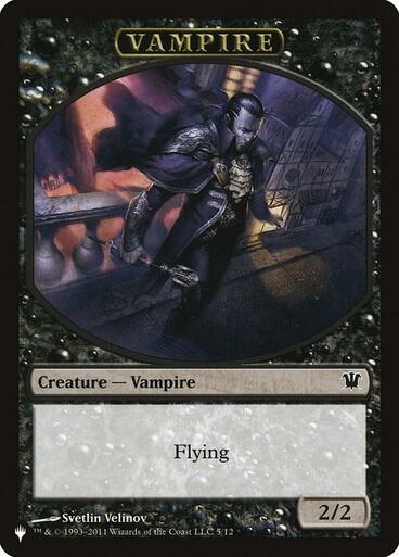 Vampire // Zombie Double-sided Token - The List Reprints - Magic: The ...