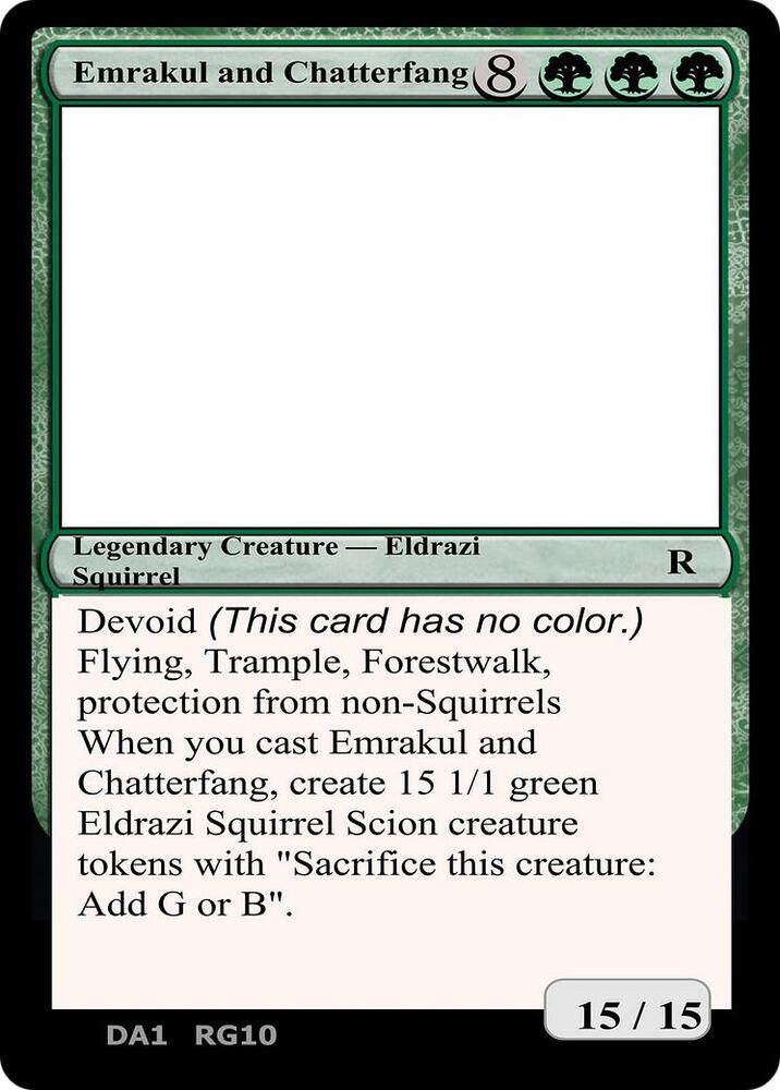 Emrakul and Chatterfang - Un-Known Event Playtest Cards - Magic: The ...
