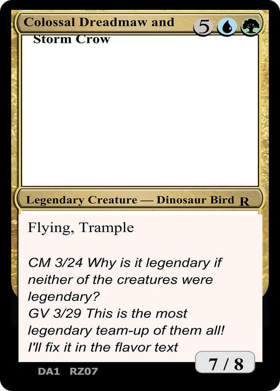 Colossal Dreadmaw and Storm Crow - Un-Known Event Playtest Cards ...