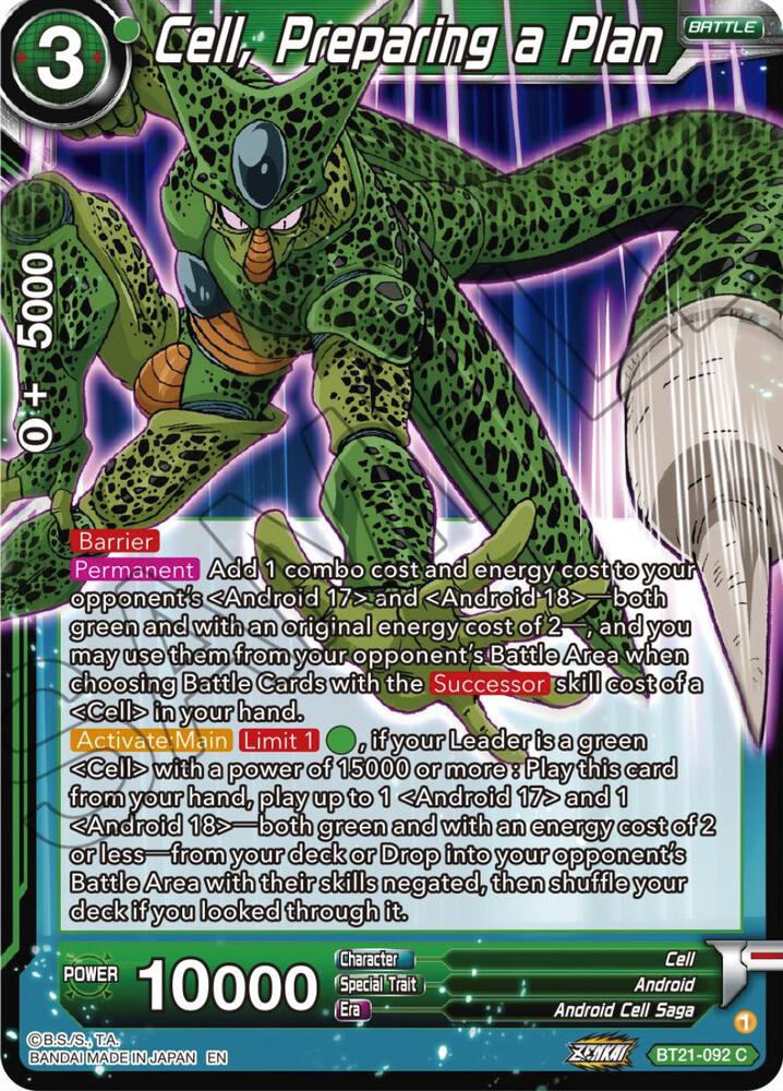 Cell, Preparing a Plan - Wild Resurgence - Dragon Ball Super: Masters ...