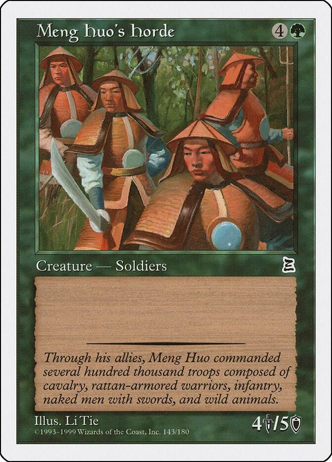 Meng Huo's Horde - Portal Three Kingdoms - Magic: The Gathering ...
