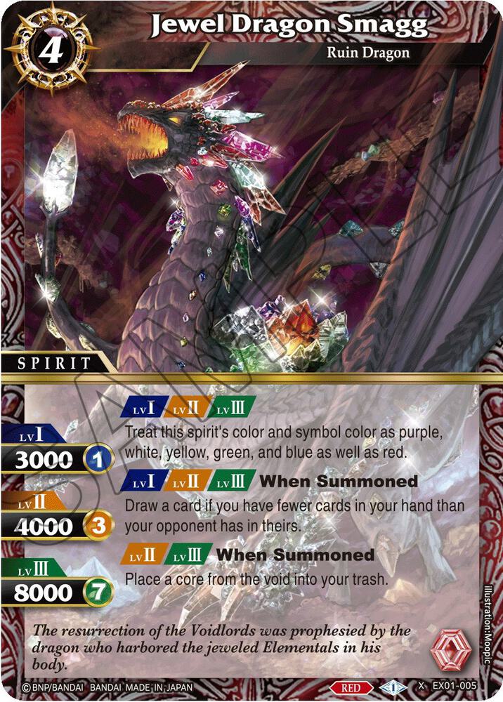 Jewel Dragon Smagg - Expansion Set 01: Elemental Spark - Battle Spirits ...
