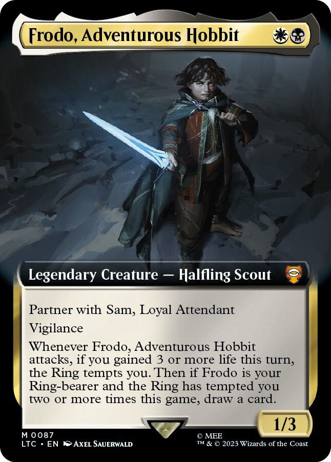 Frodo, Adventurous Hobbit (Extended Art) - Commander: The Lord of the ...