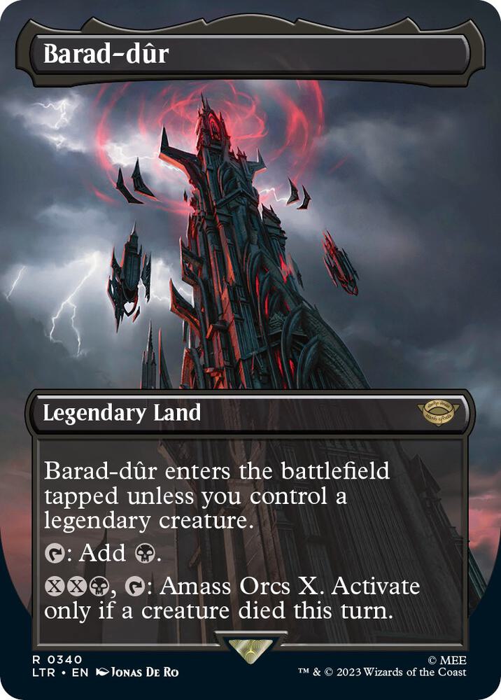 Barad-dur (0340) (Borderless) - Universes Beyond: The Lord of the Rings ...