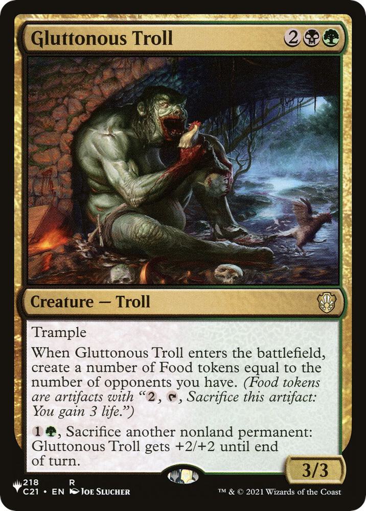 Gluttonous Troll - The List Reprints - Magic: The Gathering - TCGplayer.com