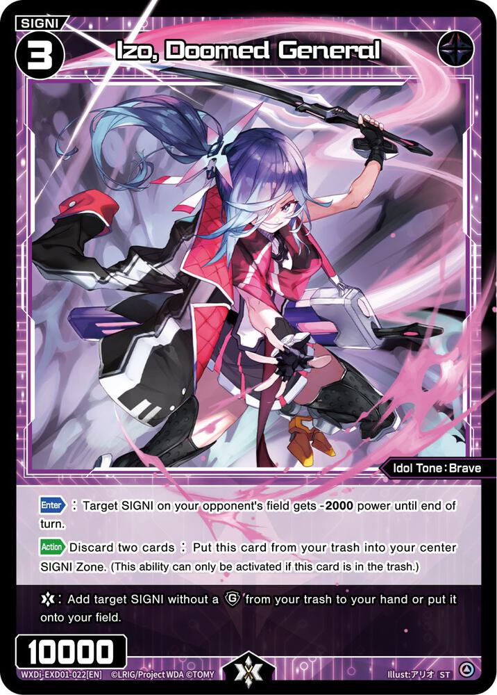 Izo, Doomed General - Super Diva Deck: Urith's MIASMA - WIXOSS ...