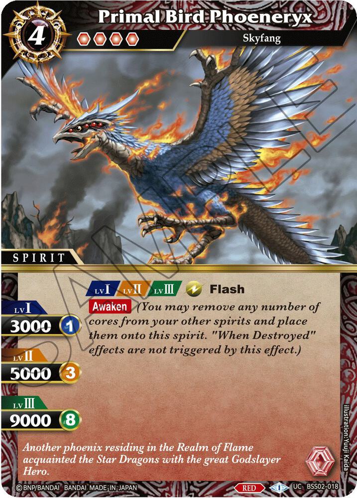 Primal Bird Phoeneryx - False Gods - Battle Spirits Saga - TCGplayer.com