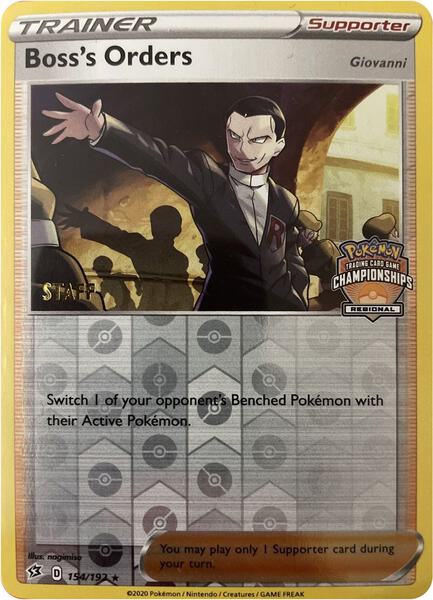 Boss's Orders - 154/192 (Regional Championships) [Staff] - League ...
