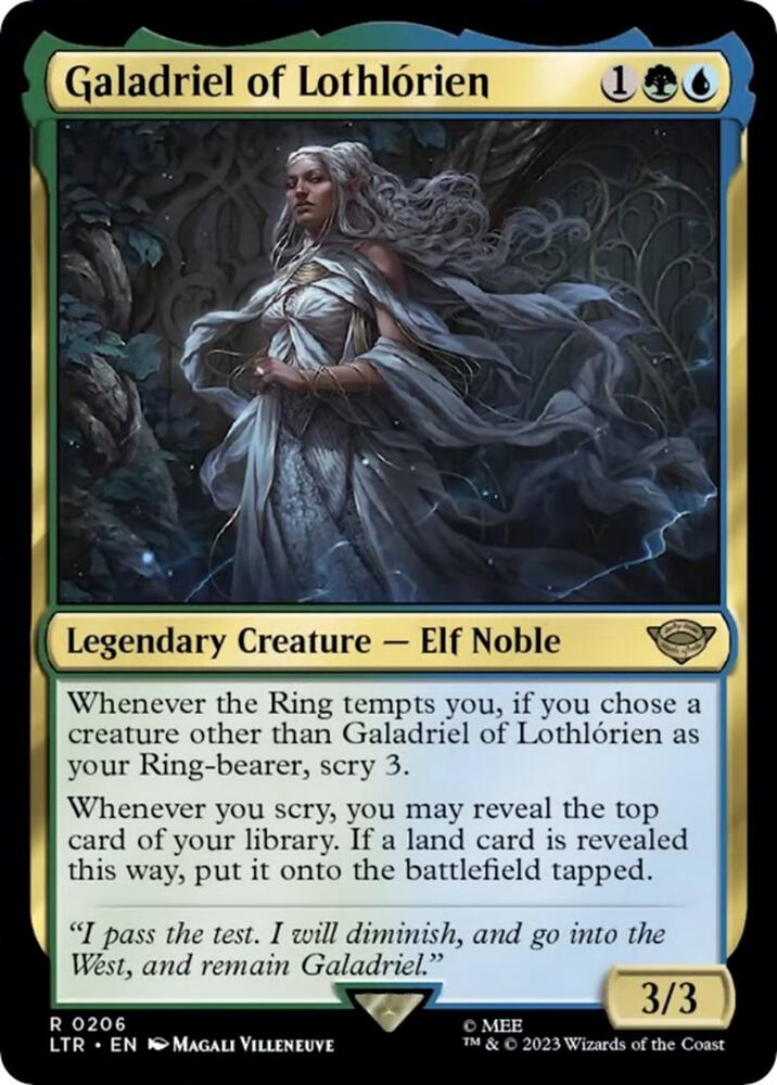 Galadriel, Light of Valinor (Borderless) - Commander: The Lord of the ...