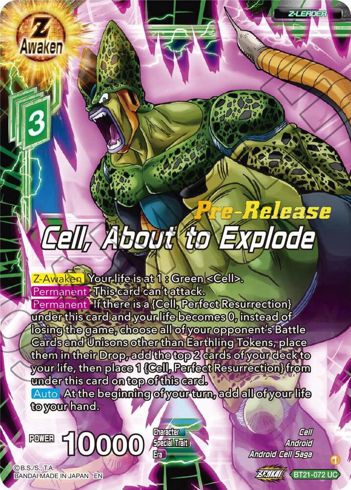 Cell, About to Explode - Wild Resurgence Pre-Release Cards - Dragon ...