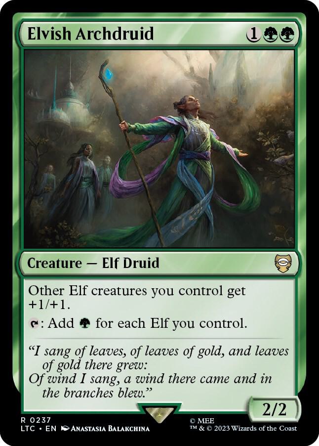 Elvish Archdruid - Commander: The Lord of the Rings: Tales of Middle ...