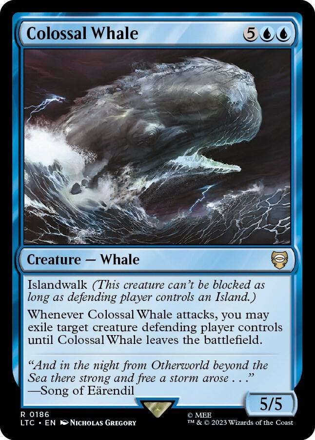 Colossal Whale - Commander: The Lord of the Rings: Tales of Middle-earth - Magic: The Gathering ...