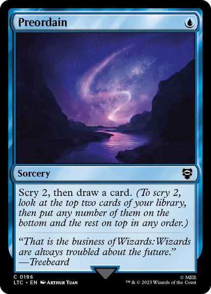 Preordain - Commander: The Lord of the Rings: Tales of Middle-earth ...