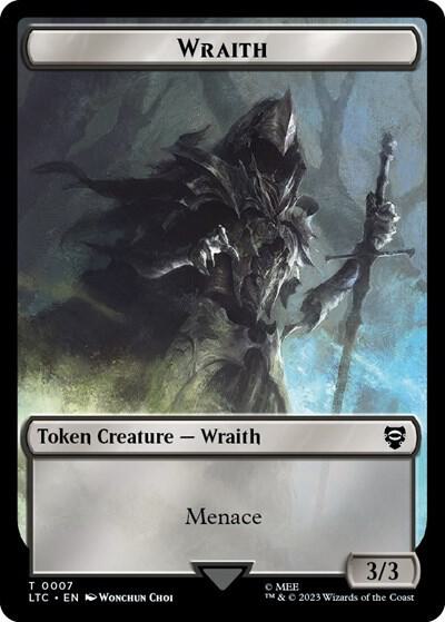 Wraith // Dragon Double-Sided Token - Commander: The Lord of the Rings ...