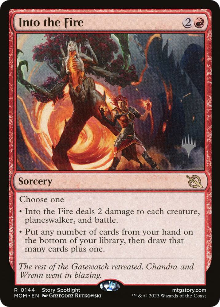Into the Fire - Promo Pack: March of the Machine - Magic: The Gathering ...