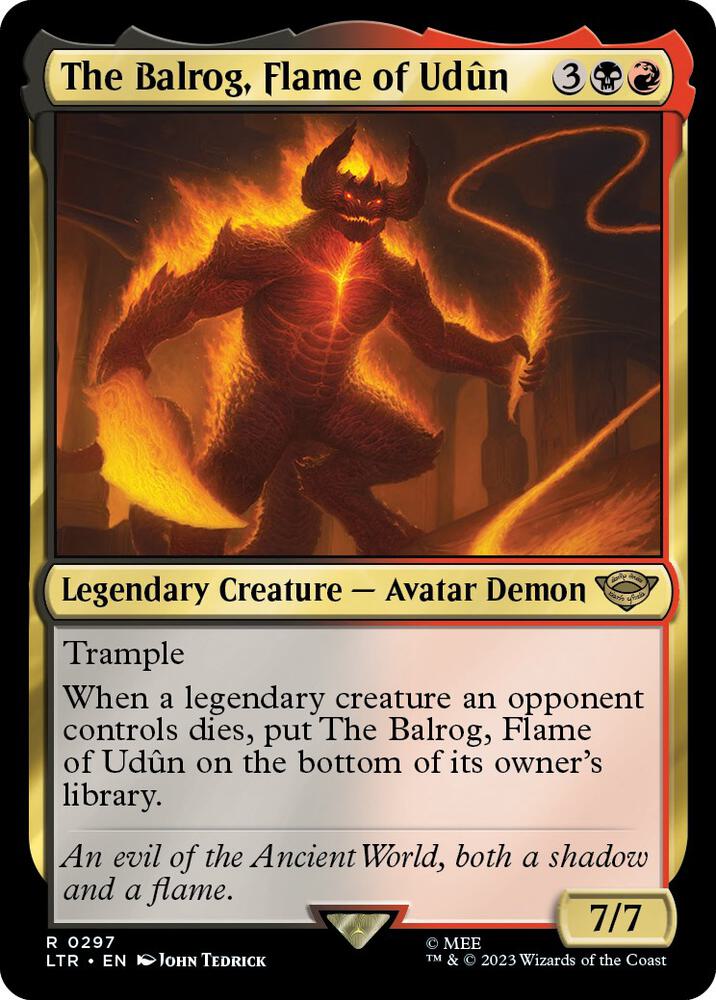 The Balrog, Flame of Udun - Universes Beyond: The Lord of the Rings ...