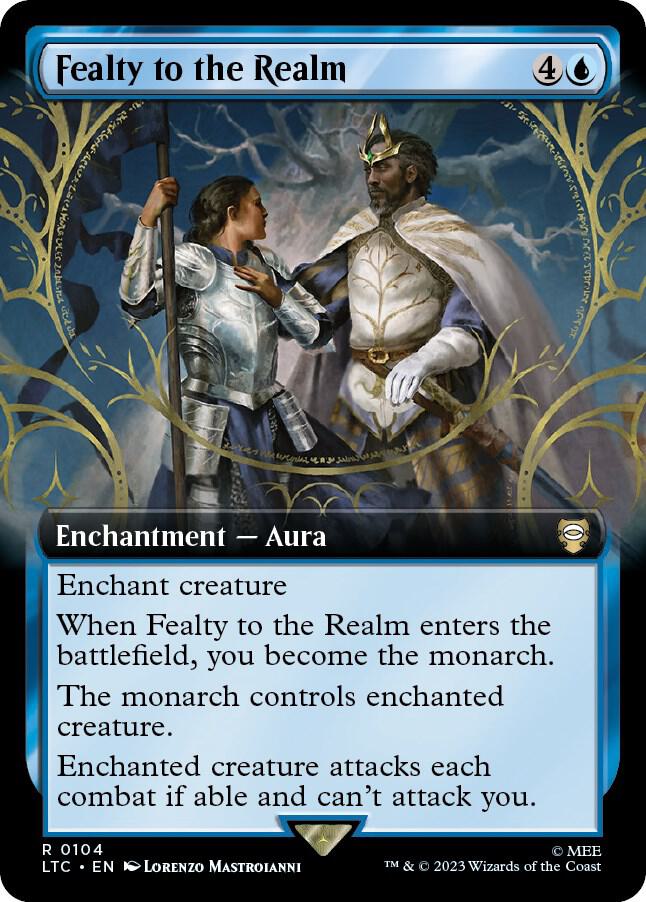 Fealty to the Realm (Extended Art) - Commander: The Lord of the Rings ...