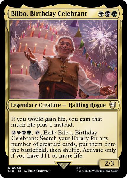 Commander Bestiary: Bilbo, Birthday Celebrant | TCGplayer