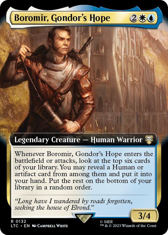 Aragorn, King of Gondor (Extended Art) - Commander: The Lord of the ...