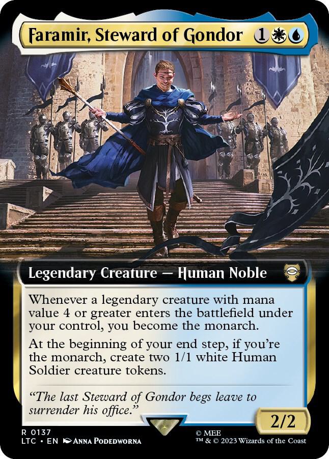 Faramir, Steward of Gondor (Extended Art) - Commander: The Lord of the ...