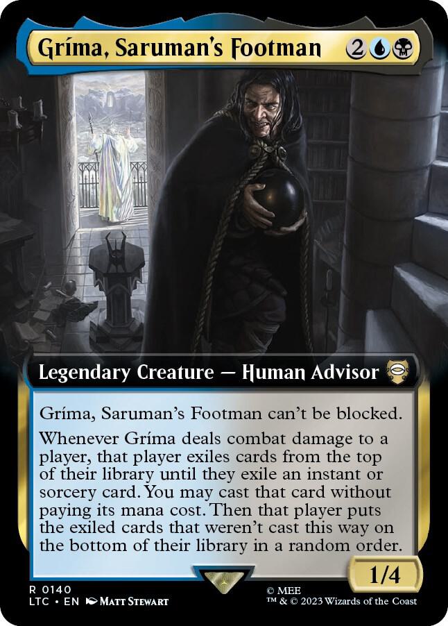 Grima, Saruman's Footman (Extended Art) - Commander: The Lord of the ...