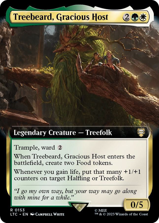 Treebeard, Gracious Host (Extended Art) - Commander: The Lord of the Rings: Tales of Middle ...
