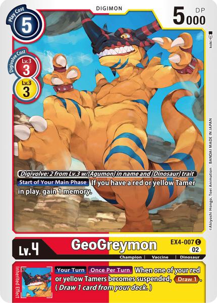 GeoGreymon - Alternative Being Booster - Digimon Card Game - TCGplayer.com