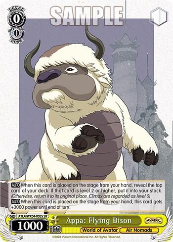 Appa: Flying Bison (SR) - Avatar: The Last Airbender - Weiss Schwarz ...