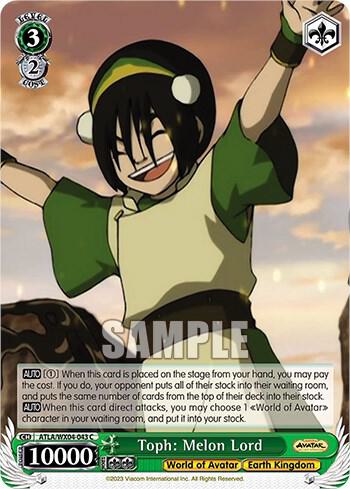 Toph: Melon Lord - Avatar: The Last Airbender - Weiss Schwarz - TCGplayer.com